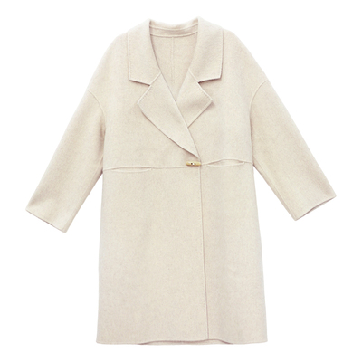 it'real瑞尔25年冬季新款慵懒风文艺韩系双面呢大衣女