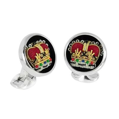 Deakin&Francis皇冠刺绣袖扣925