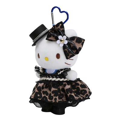 正版凯蒂猫豹纹公仔钥匙扣