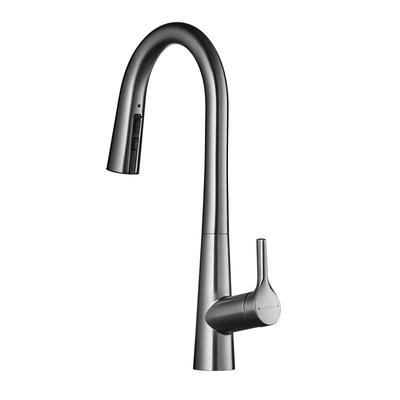 恒洁冷热万向旋转防溅抽拉水龙头