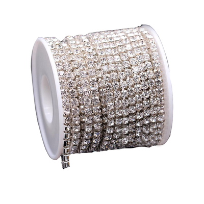 diy镀银手机壳水钻爪链