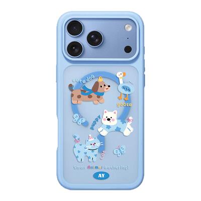 ANGYING× 西高地好朋友适用iPhone18Promax手机壳新款磁吸Fo4苹果17pro保护套超薄17pm高级感网红全包可爱女