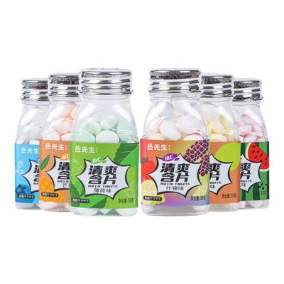岳先生清爽含片水果味38g薄荷糖