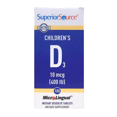 SuperiorSource儿童维生素D3
