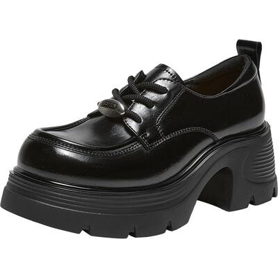 百思图春季厚底通勤女牛津鞋