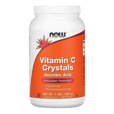 Now诺奥维生素C结晶粉大剂量维C1100mg高浓度VC抵御活力皮肤