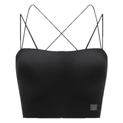 多情猫带胸垫美背内衣2025新款一体背心薄款小胸抹胸吊带无痕文胸