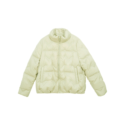 忘城W206座/云迹/90白鸭绒蓬松保暖羽绒服冬立领小个子短款外套女