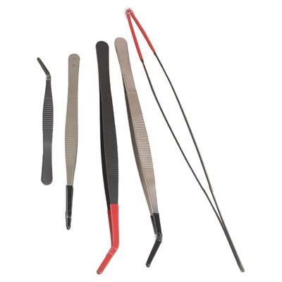 乌龟爬宠守宫角蛙龙鱼喂食镊子宠物硅胶喂食夹子加长不锈钢喂食器