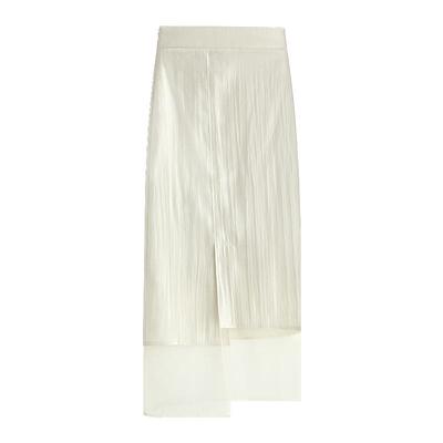 COCOBELLA奢感珠光人丝半身裙