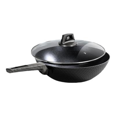 amercook不粘炒锅轻烟少油