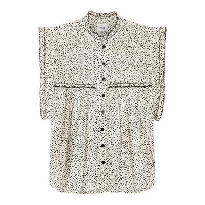 【26早秋新品】MARANT ETOILE DERSIA法式波点棉质薄纱无袖衬衫
