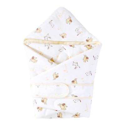 童泰纯棉加厚初生保暖小被子抱毯