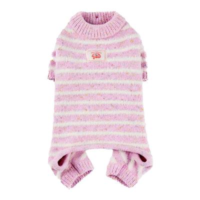 mookipet条纹四脚毛衣冬季保暖