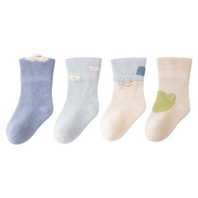 宝宝袜子婴儿春秋a类棉袜男宝不勒腿纯棉男童袜婴幼儿中筒儿童袜