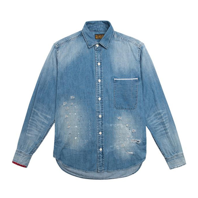 海觉古布破坏kapital牛仔衬衫
