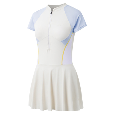 鸿星尔克游泳衣女新款连体裙式