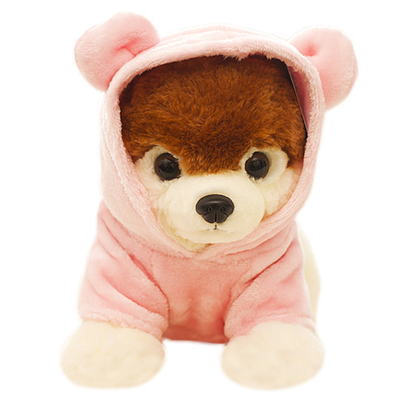 会叫发声俊介狗博美犬掉毛绒玩具