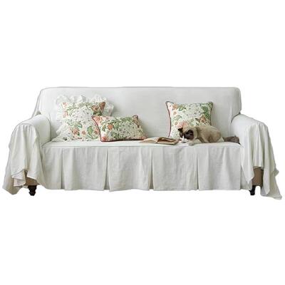 美式亚麻沙发盖布通用万能防滑