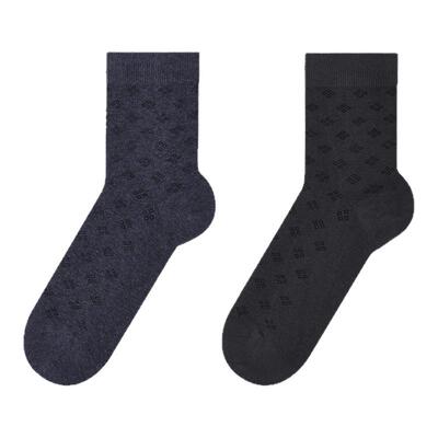 棉元素棉质秋季时尚中筒袜