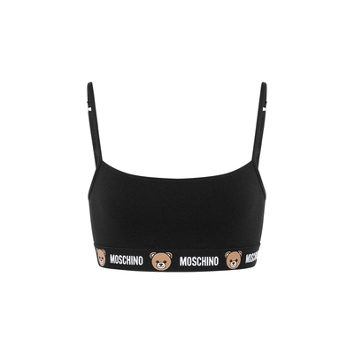 【季末特惠】Moschino underwear女士泰迪熊字母刺绣文胸