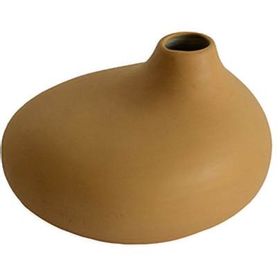 click日式侘寂风陶土桌面花瓶