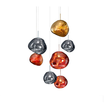 熔岩灯北欧玻璃现代客厅轻奢吊灯