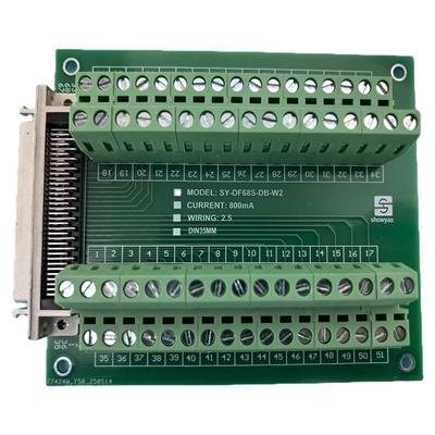 SCSI68母头接线板DB68转接板