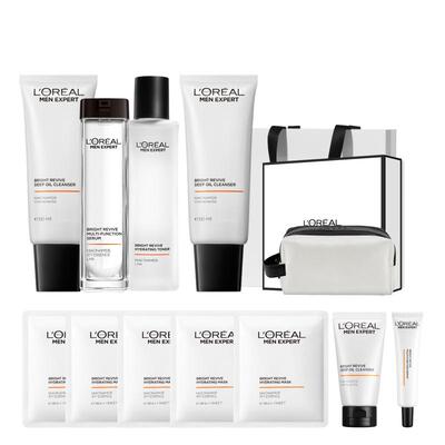欧莱雅男士耀白套装美白洗面奶水乳护肤品控油保湿送男友礼物520
