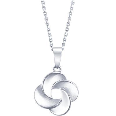 周生生Pt950铂金白金花仔吊坠白金项坠女款77340P定价