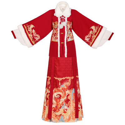凝紫萱_龙凤呈祥明制汉服女童冬