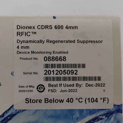 议价CDRS 600 4mm 戴安 088668 电解再生阳离子抑制器