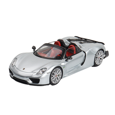 保时捷918敞篷Spyder开盖TOP LUX 1:64仿真合金汽车模型time定制