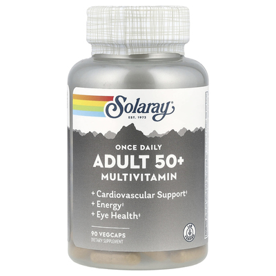 Solaray,每日一次，50 岁以上成年人多维生素，90 粒素食胶囊