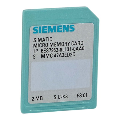 6ES7953-8LL31-0AA0西门子S7300PLC存储卡2MB内存卡原装正品MMC卡