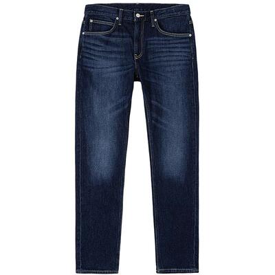 【张凌赫代言】Lee商场同款26春夏新品705舒适微锥牛仔裤深蓝色男