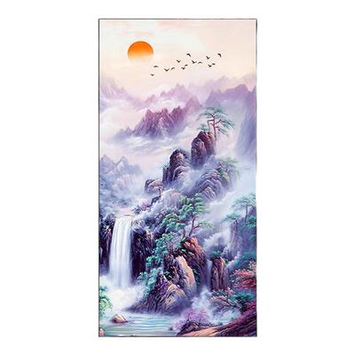 玄关紫气东来钻石画满钻