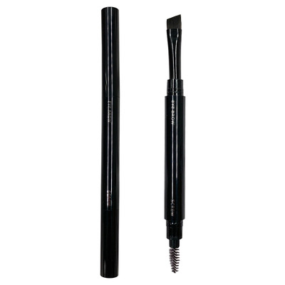 斜角眉粉专用眉刷螺旋刷双头带盖