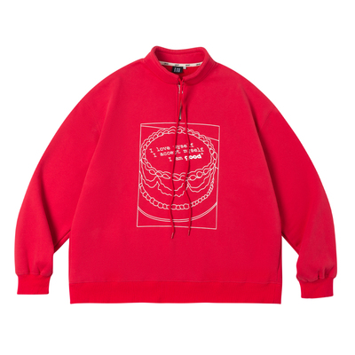 美好商店蛋糕印花卫衣