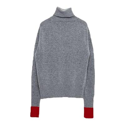 反季清仓羊绒加厚毛衣女大码高领慵懒惰风宽松秋冬季套头针织女衫