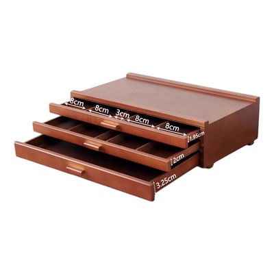 ECO收纳盒美术生用品实木抽屉式