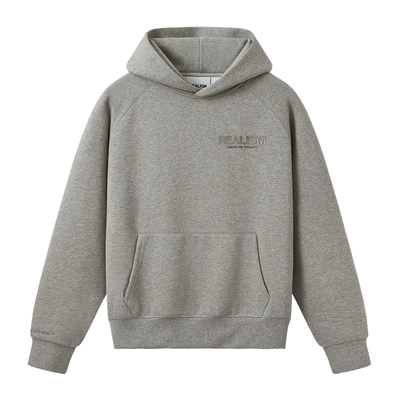 美式复古印花卫衣REALISM连帽衫