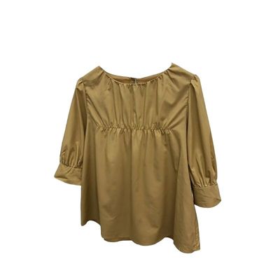 明星董洁同款棕色宽松衬衫