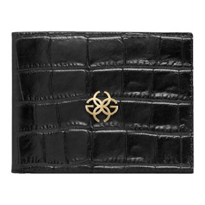 GoldenConcept牛皮鳄鱼纹钱包