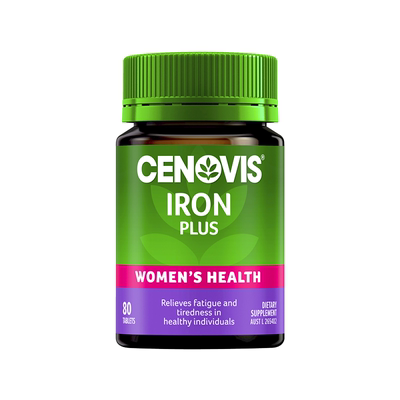 澳洲直邮Cenovis萃益维补铁片补气养血贫血孕妇补铁剂维生素80片