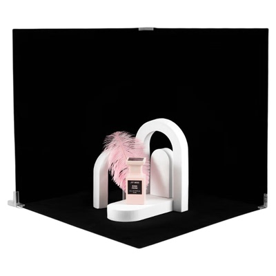 黑色植绒吸光背景板珠宝拍摄道具