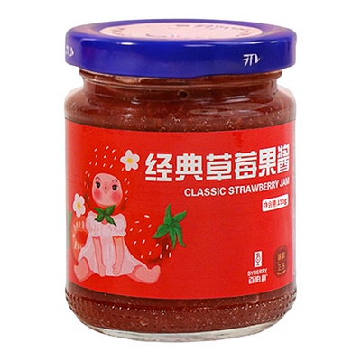 草莓酱90%果肉无添加白砂糖脂肪