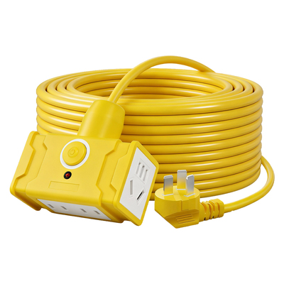 国标5孔防摔户外插排2500W多线长