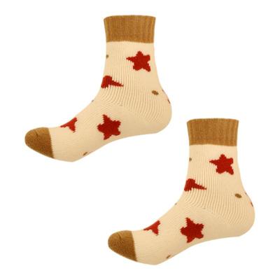 米吉诺拉冬季甜美加厚保暖羊毛毛圈棉绒袜森系柔软中筒袜子女款