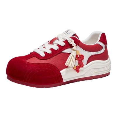 LeeCooper【马上有钱】德训鞋女款2026春季新款内增高女鞋阿甘鞋